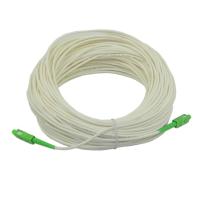 China Customized Length White Color SC APC to SC APC SM Simplex Single mode SC Fiber Optic Patch Cord for sale