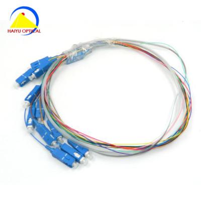 China 1310nm 1510nm SC UPC 12 Fiber 900um Optic Fiber Pigtail for sale