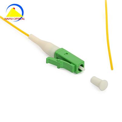 China 900um Buffered Tube LC/APC 1550nm Fiber Optical Pigtail for sale