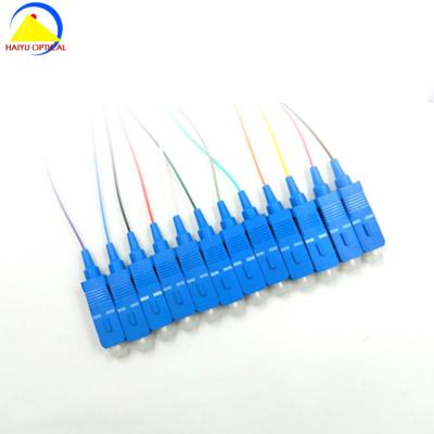 China 900um Buffer Tube SC/UPC G657A Singlemode Optical Pigtail for sale