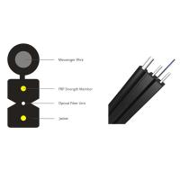 China Self Supporting 2 Core Outdoor Fiber Optic Cable For FTTH Drop for sale