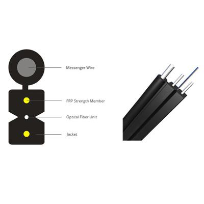 China Self Supporting 2 Core Outdoor Fiber Optic Cable For FTTH Drop for sale