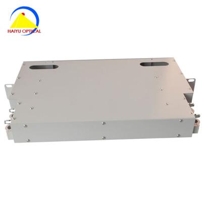 China 19 Inch 2U 500VDC ODF Fiber Optic Patch Panel Rack Mount for sale