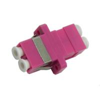 China Manufacture supply 40gig om4 fast speed high quality LC duplex sc flange fiber optic adaptors for sale