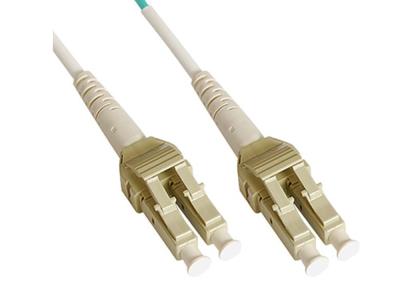 China Uniboot LC-LC OFNP Multimode Fiber Patch Cord 0.9mm Wire for sale