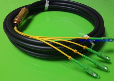 China SC/APC Connector 4 Cores 1310nm 5.0m fiber optic Pigtails for sale