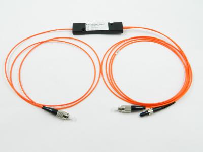 China Multimode 50 125um FC To SMA PLC Optical Splitter 2.0mm for sale
