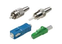 China SC LC SingleMode Ceramic Fiber Optic Connectors Low Reflection for sale