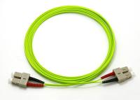 China OM5 Multimode Fiber Patch Cord Optical Duplex SC UPC Beige 1m WBMMF for sale