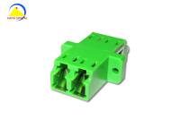 China LC APC Singlemode Duplex Fiber Optic Adapter FTTB With Flange for sale