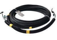 China Multimode OM3 Outdoor Armored Cable MTP MPO Fiber Patch Cord 10G for sale
