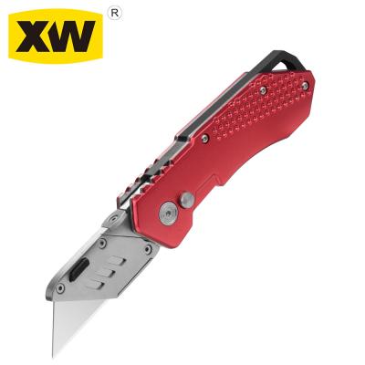 China Aluminum Heavy Duty Premium Utility Knife Folding 171.5*33*22.5mm SX336 for sale