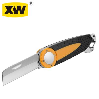 China Straight edge Belt Clip Foldable Utility Knife With Electrician'S Fixed Blade SX951 for sale