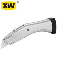 China Heavy Weight And Heavy Duty Znic Folding Utility Knife Multi Stop Actuator And Retractable Blade SX77-3 for sale