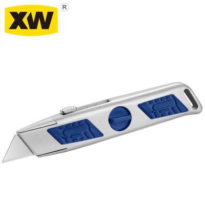 China SX93 Znic Folding Lock Back Utility Knife With Functional Rubber Accent Piece for sale