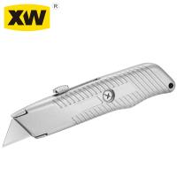 China SX733 ‌Heavy Duty Retractable Utility Knife Zinc Alloy TPR Grip Ergonomic Handle for sale