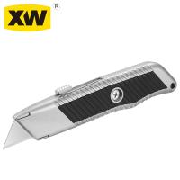 China Zinc Structure And TPR Grip Retractable Knives Safety Heavy Duty  Zinc Alloy SX733N ‌ for sale