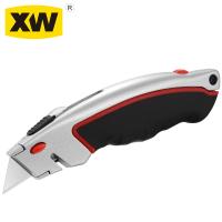 China Push Button Blade Change Mechanism Outdoor Utility Knife 6.5 X 1 X 0.5 Inches SX6000 for sale