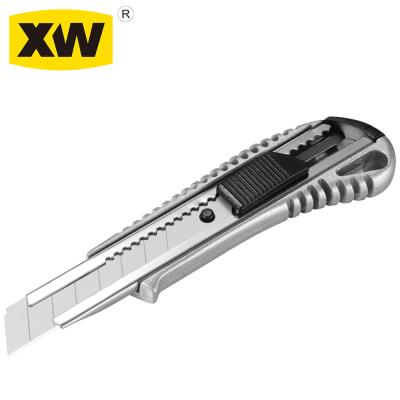 China Fabric Retractable Snap Off Blade Cutters / ABS+TPR Snap Off Knives SX98 for sale