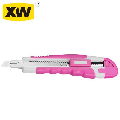 China ABS+TPR Snap Off Blade Cutting Tools SX771N With Rubber And Plastic Body By 9mm Blade for sale