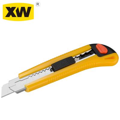 China Auto Load Plastic Snap Off Knife Sx1400 9mm Snap Off Blade Cutters for sale