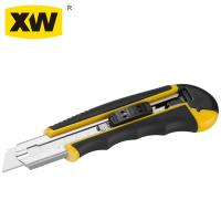 China Double Color Overmolded Heavy Duty Snap Off Knife Auto Load And  Auto Lock Knife SX1800 for sale