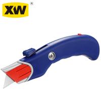China Overmolded Retractable Safety Knife Znic Double Color 172*52.5*25mm SX660 for sale