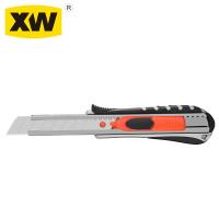 China Safety Double Color Overmolded Retractable Dual Zone Snap Off  Knife With 18mm SX6500 for sale