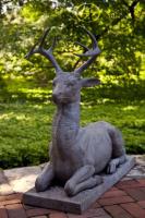 China Outdoor cast-iron lyinging deer  simulation sculpture  AA-020 for sale