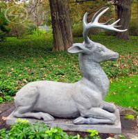 China Outdoor cast-iron lyinging deer  simulation sculpture  AA-020 for sale