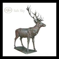 China Simulated cast-iron deer for garden ornament AA-021 for sale