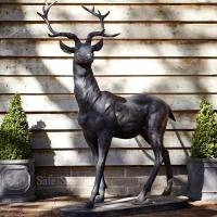 China Simulated cast-iron deer for garden ornament AA-021 for sale