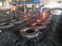 China Cheap price cast iron GG20 OR ductile iron concrete mixer wheels /flywheel ring gear bulding fitting for sale