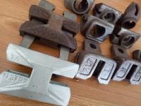 China Q235  Casting steel legder end of White,yellow or customizable building fittings for sale