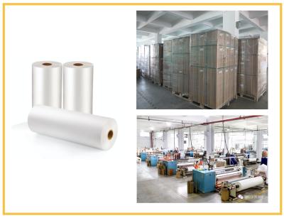 China EVA Glue Gloss Lamination Film For Book Cover 17 Micron Pearl White for sale