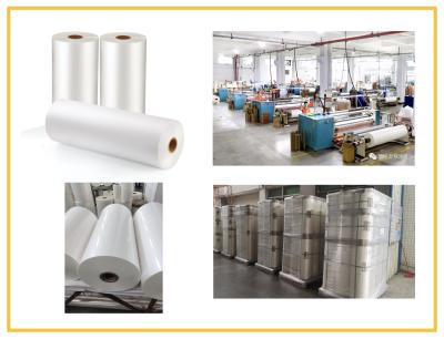 China Pro Coating Transparent Gloss BOPP Lamination Film For Show Bags Paper Media for sale