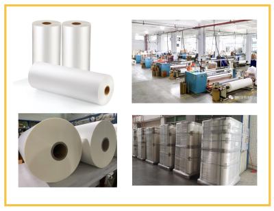 China Glossy And Matte Transparent BOPP Thermal Lamination Film With Glue 15mic To 43mic for sale