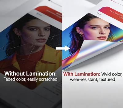 China Soft Hardness Book Laminating Film with High Tear Resistance and Up To 400m/min Lamination Speed for Professional Use for sale