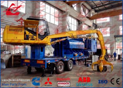 China Portable Scrap Baler Logger Metal Baling Machine With Feeding Grab Automatic Control Customize Accepted for sale