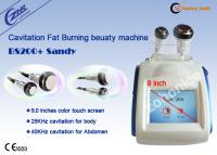 China 43KHZ / 32KHZ Cavitation Body Slimming Machine With Digital Touch Screen for sale