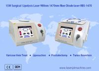 China 1470 Nm Diode Optical Fiber Laser Liposuction Machine Portable Non Surgical for sale
