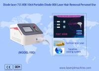 China 808nm Touch Diode Laser Hair Removal Machine Portable Permanent 1600w for sale