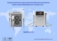 China Effective 2in1 808 Diode Laser Hair Removal Nd Yag Tattoo Removal For Home for sale