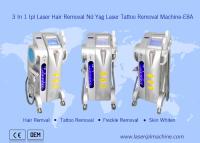 China Salon Use Professional Nd Yag Tattoo Freckle Removal 3 in1 Hair Removal Ipl OPT Laser Device for sale