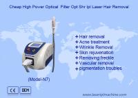 China Beauty Salon IPL Hair Removal Machines With Crystal Material Sapphire for sale