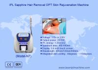 China Crystal Material Sapphire IPL Laser Hair Removal Skin Rejuvenation Machine for sale