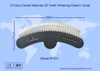 China 3D Shade Guide 27 Colors Comparator Tooth Bleaching Shade Chart Board for sale