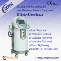 China Vertical IPL RF Multi Function Beauty Equipment E Light With Two Elight Handles for sale