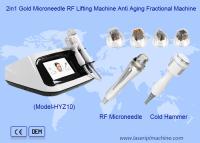 China 2in1 Gold Microneedle RF Lifting Machine Anti Aging Fractional Machine for sale