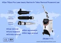 China 450ps 750pcs Pico Laser Beauty Machine For Tattoo Removal Picosecond Laser for sale